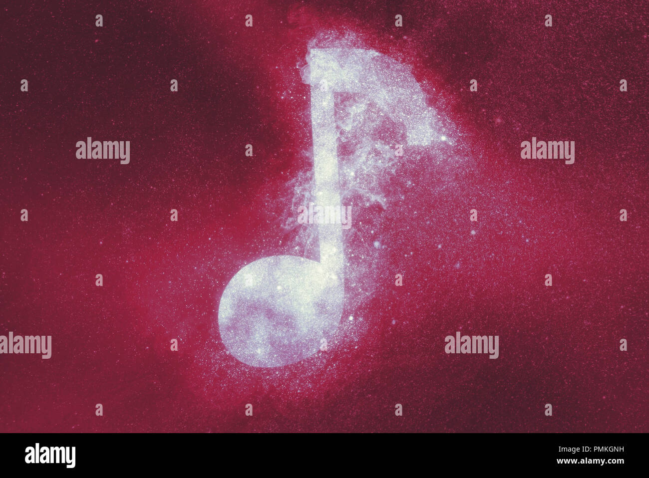 Music note sign, Music note symbol. Abstract background Stock Photo - Alamy