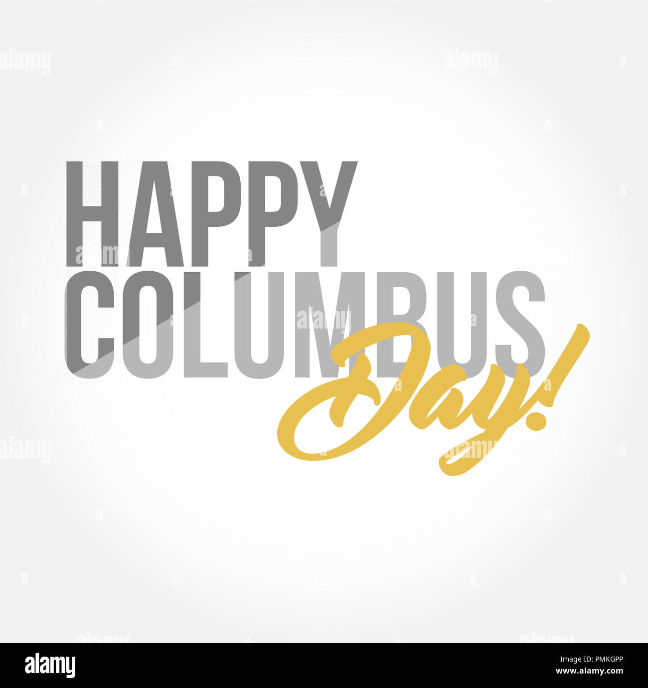 happy columbus day stylish typography copy message isolated over a ...