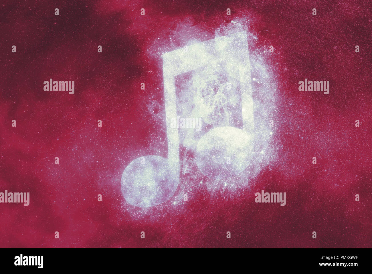 Music note sign, Music note symbol. Abstract background Stock Photo - Alamy