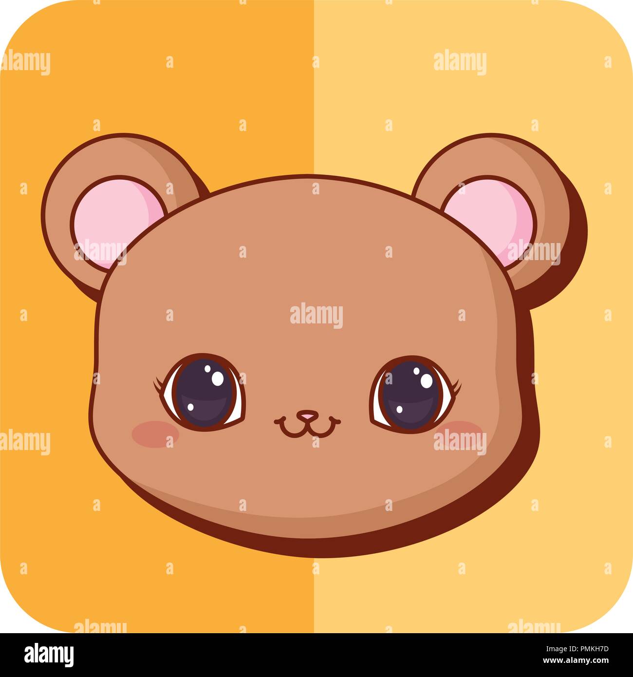 cute bear icon over white background, vector illustration Stock Vector ...