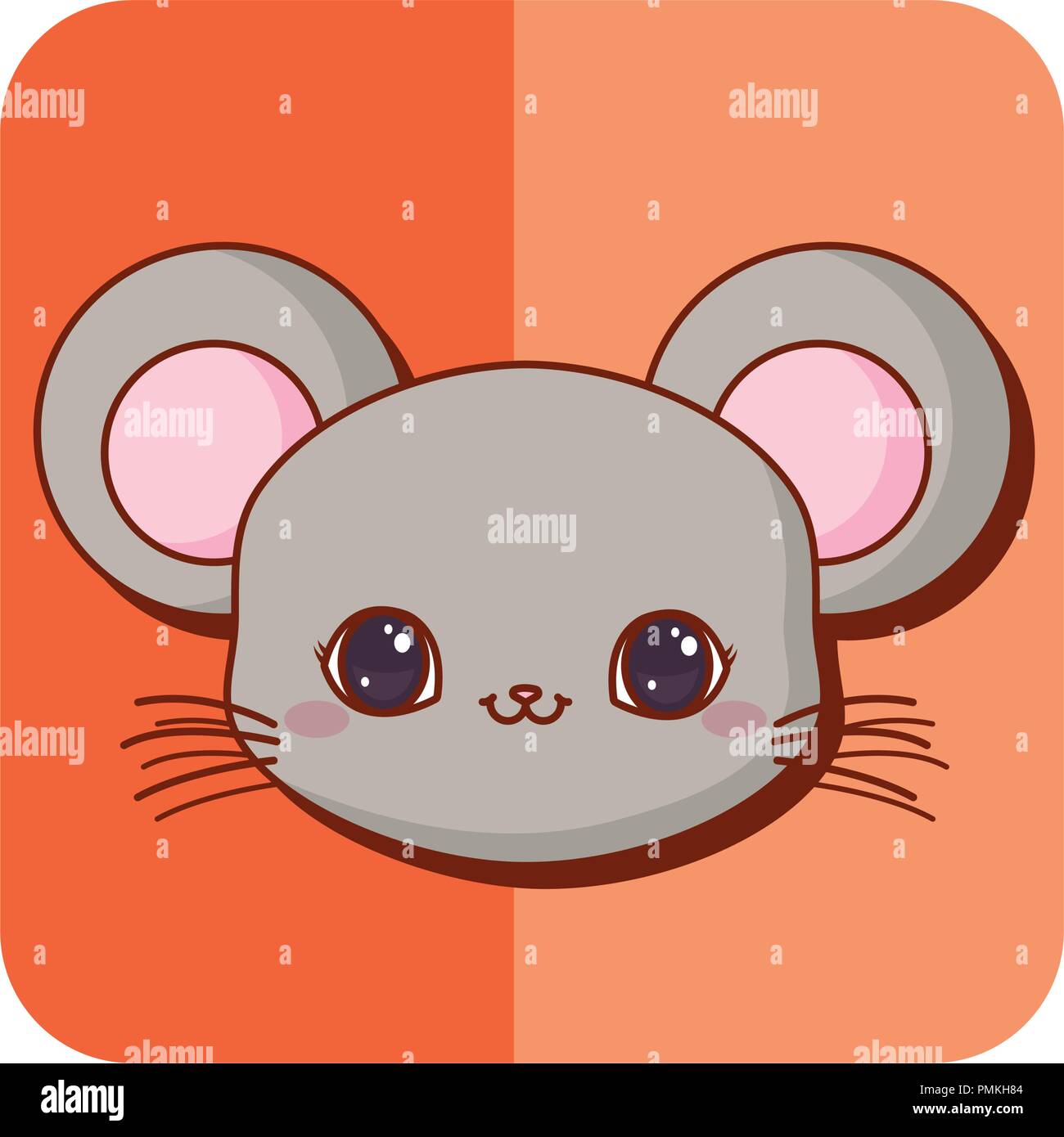 cute mouse icon over background, vector illustration Stock Vector Image ...
