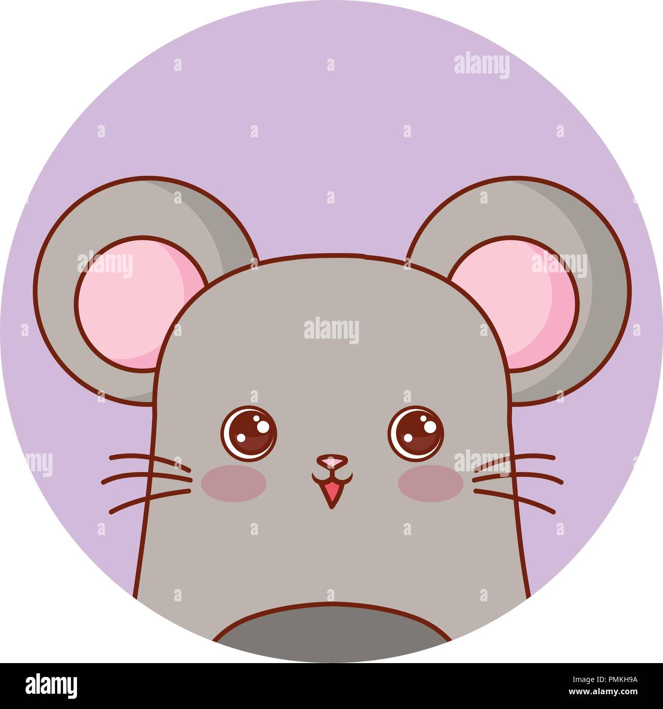 cute mouse icon over background, vector illustration Stock Vector Image ...
