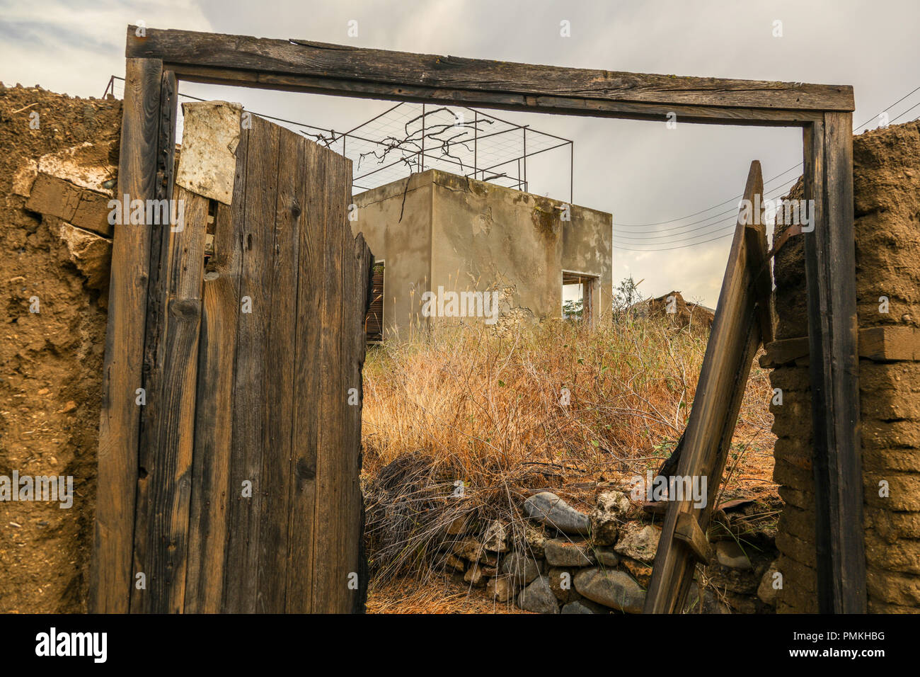 Ledra Street, part of the green line buffer zone patrolled by the U.N ...