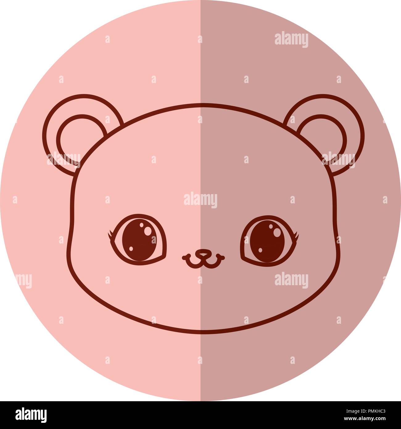cute bear icon over white background, vector illustration Stock Vector ...