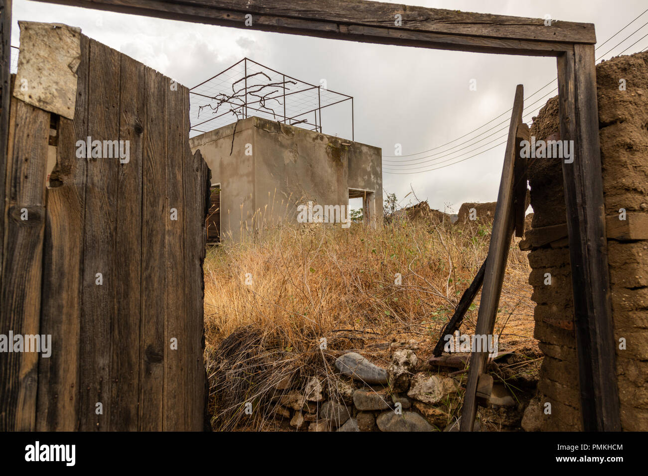 Ledra Street, part of the green line buffer zone patrolled by the U.N ...