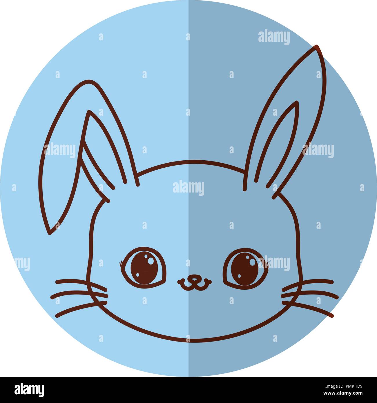 cute rabbit icon over white background, vector illustration Stock ...