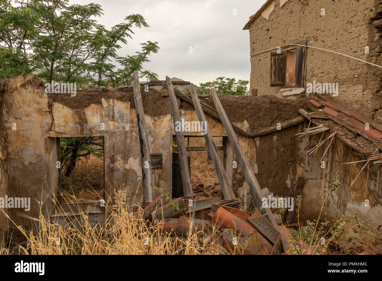 Ledra Street, part of the green line buffer zone patrolled by the U.N ...