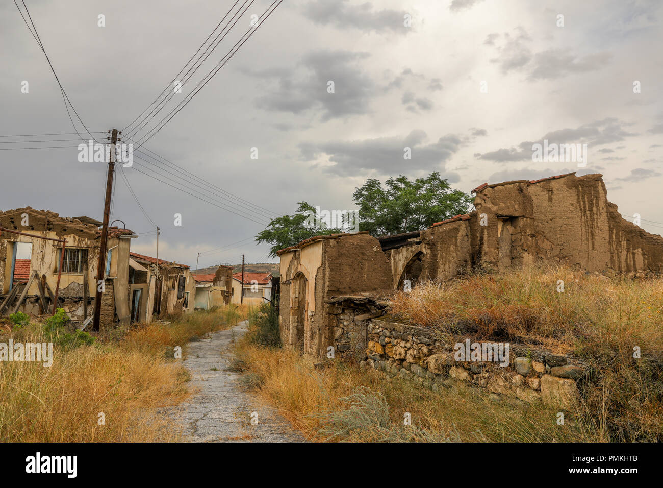 Ledra Street, part of the green line buffer zone patrolled by the U.N ...