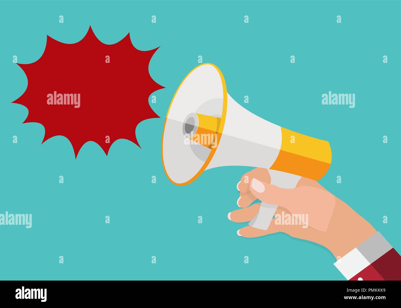 Speaker holds Stock Vector Images - Alamy