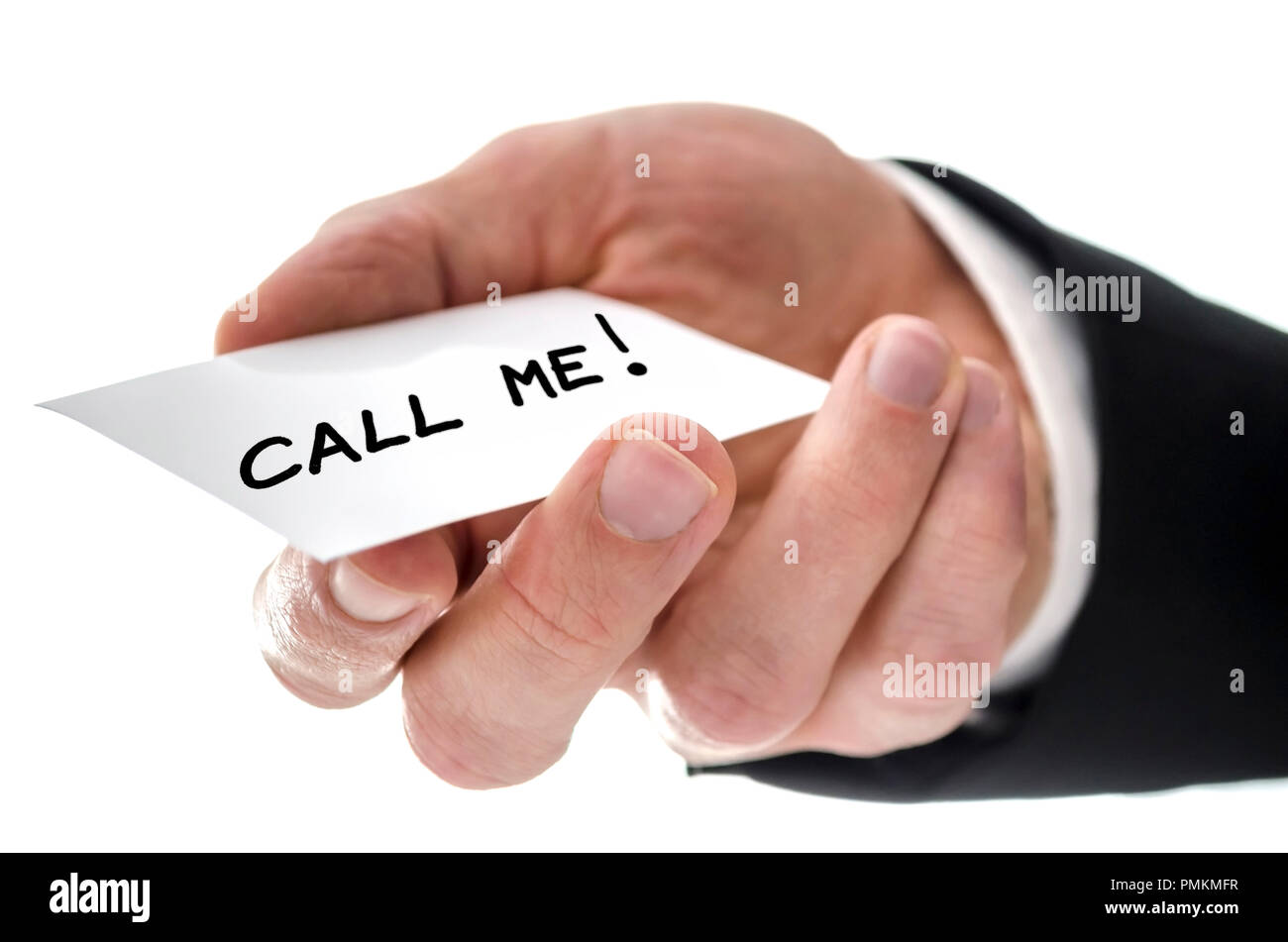 Handing over business card hi-res stock photography and images - Alamy