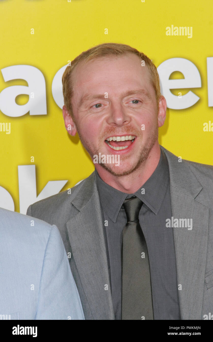 Simon Pegg at the Premiere of Universal Pictures' "Paul". Arrivals held ...
