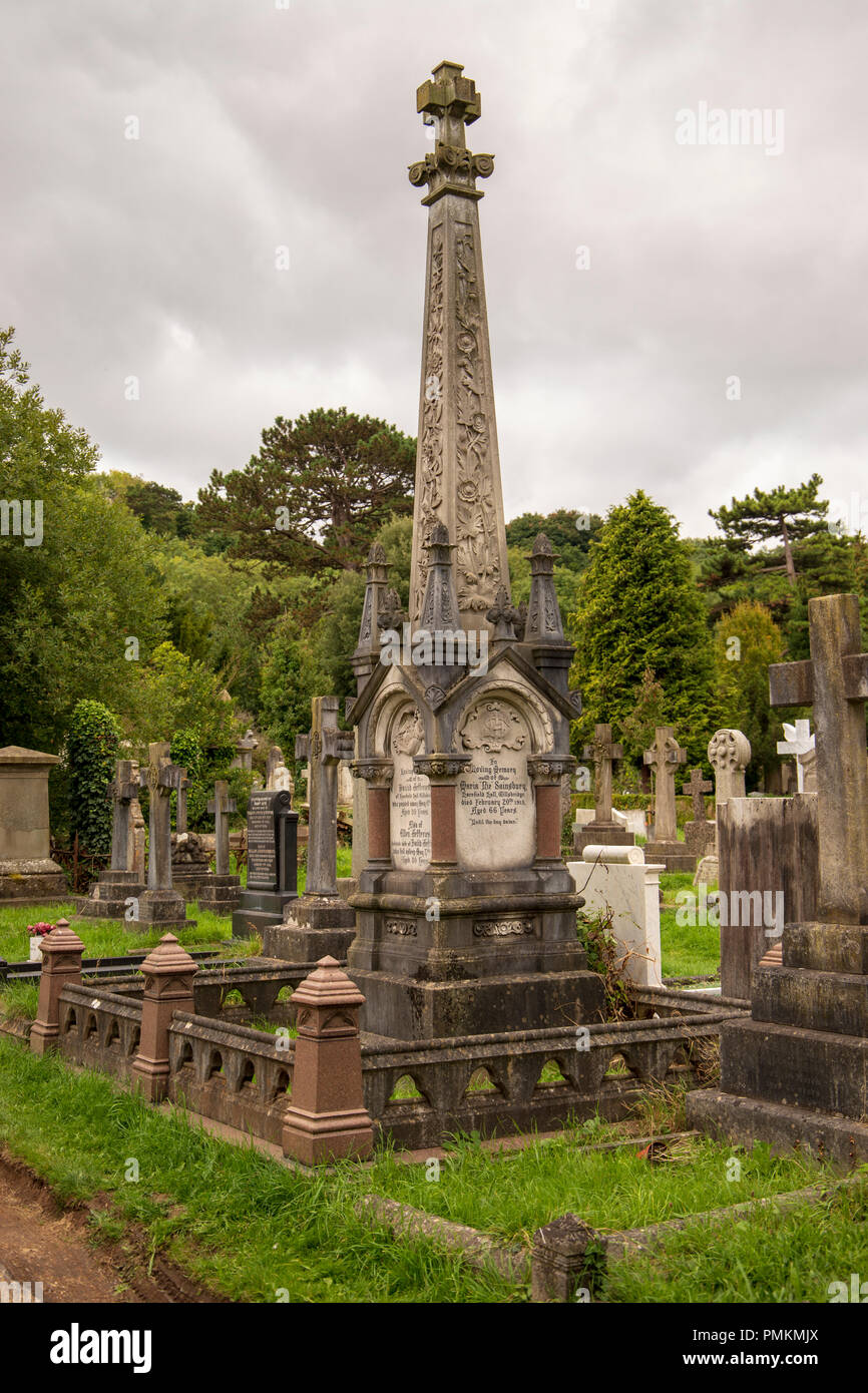 The Grave of David Jefferies, 1900 at Arnos Vale Cemetery, Bristol UK ...