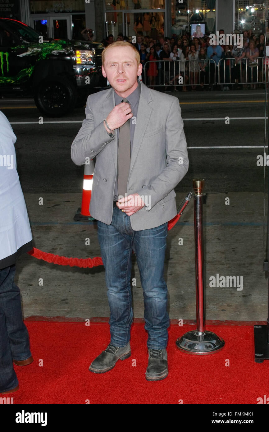 Simon Pegg at the Premiere of Universal Pictures' "Paul". Arrivals held ...