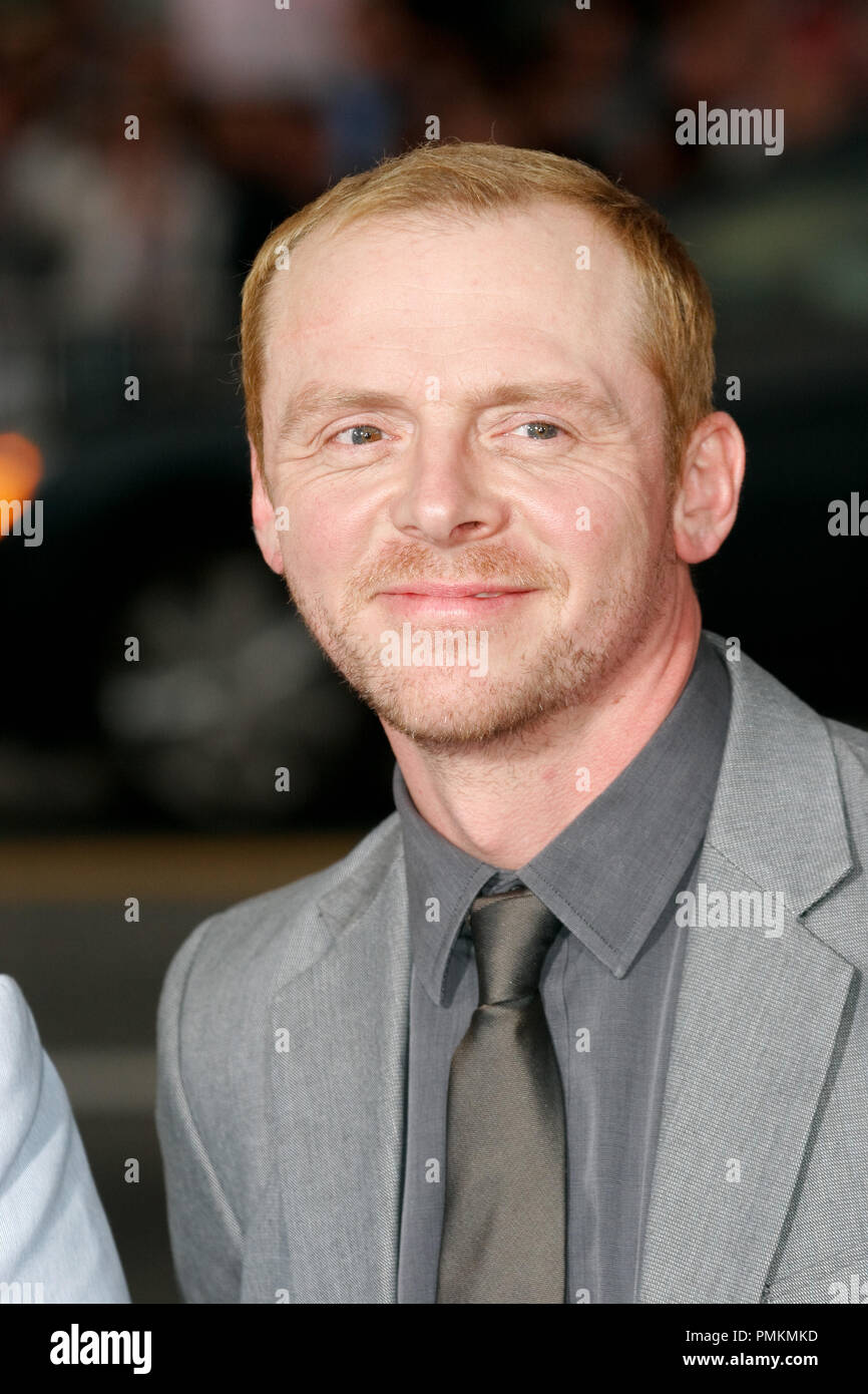 Simon Pegg at the Premiere of Universal Pictures' "Paul". Arrivals held ...