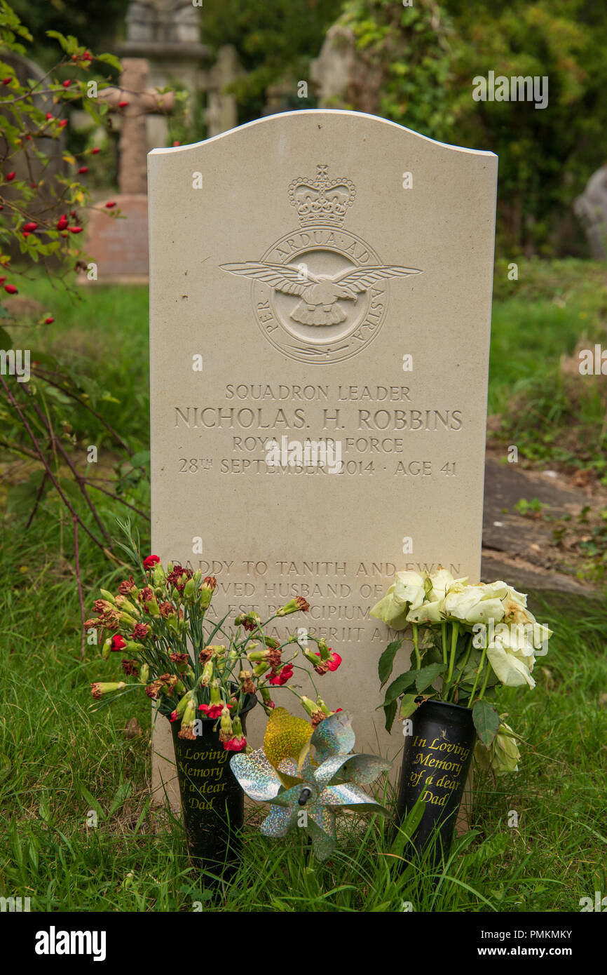 Nicholas H Robbins Grave, Arnos Vale Cemetrey, Bristol UK Stock Photo ...