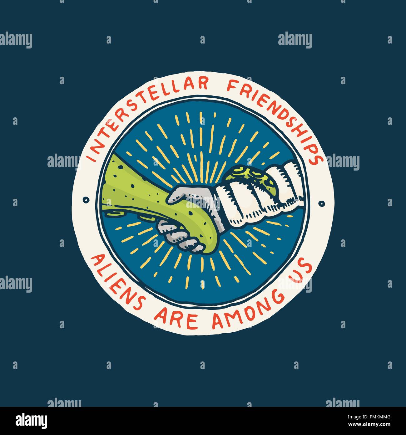 Vintage Space logo. Exploration of the astronomical galaxy. mission ...