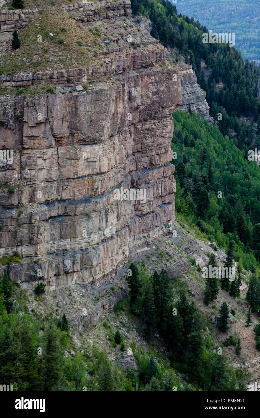 Sedimentary cliff walls are an abundant feature where the Colorado ...