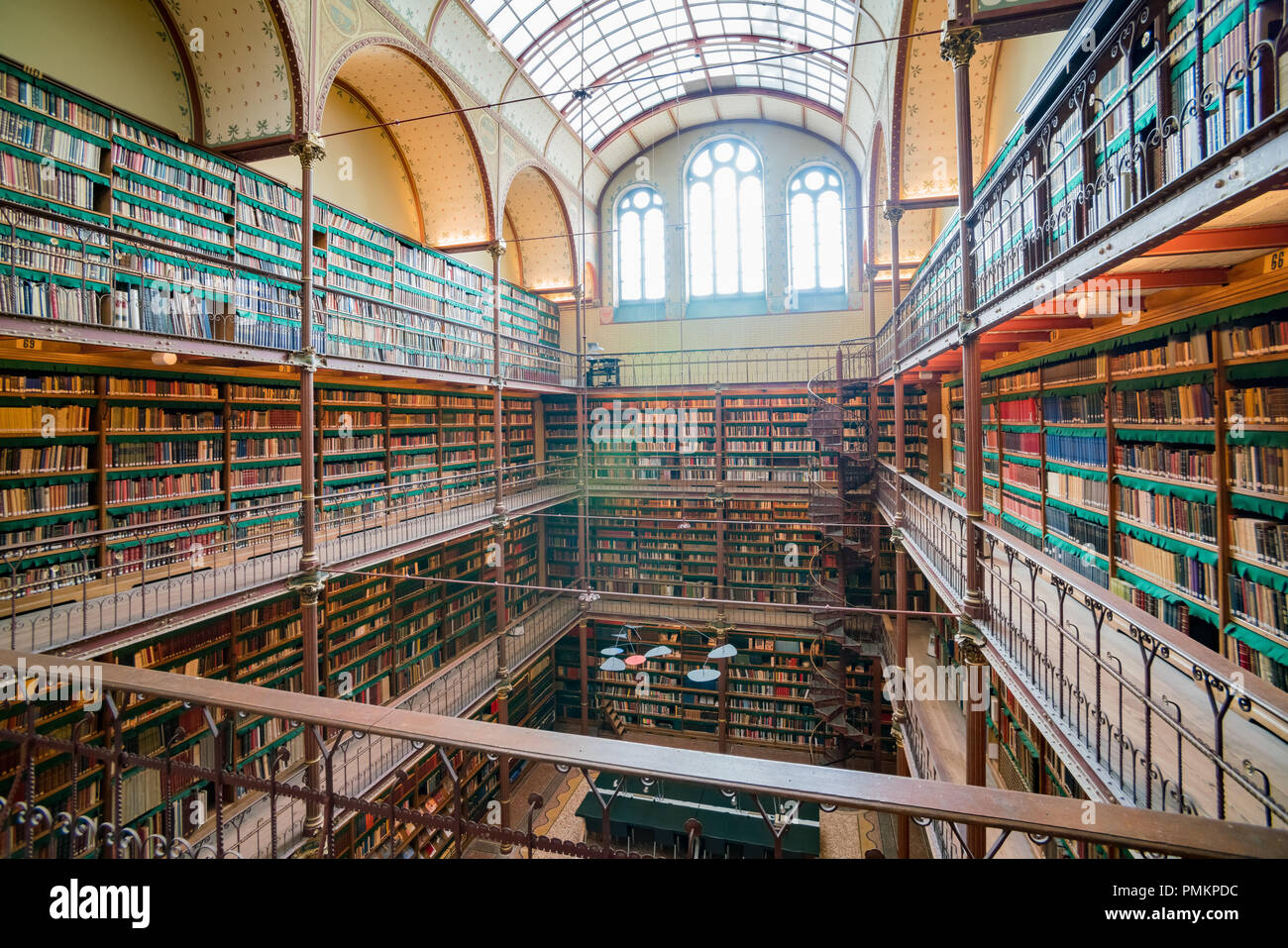 Amsterdam, JUL 22: Interior view of the Rijksmuseum museum on JUL 22 ...