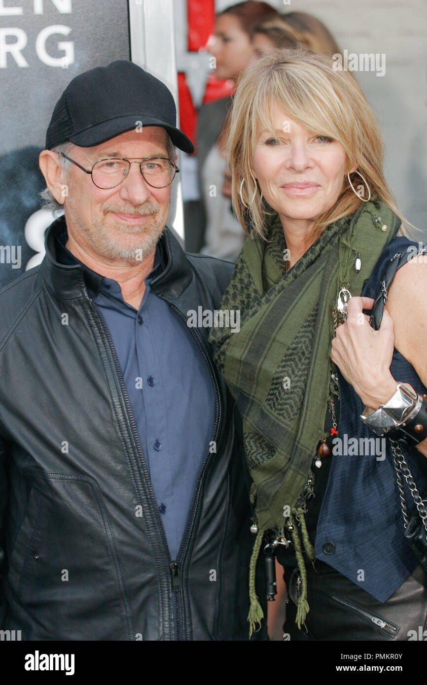 Steven Spielberg and Kate Capshaw at the Premiere of Paramount Pictures ...