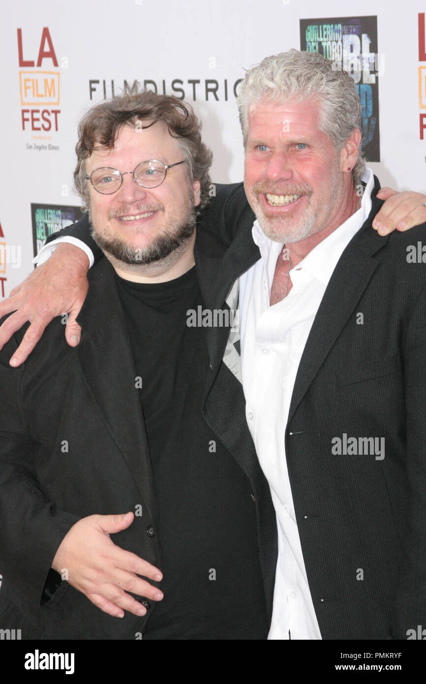 Co-Writer/Producer Guillermo Del Toro and Ron Pearlman at the Los ...