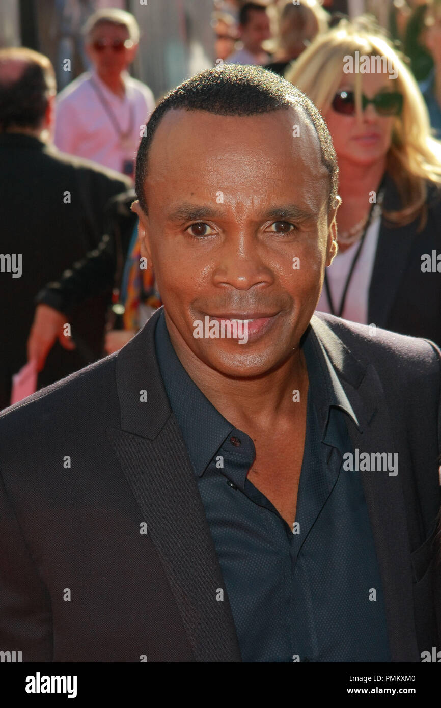 Sugar Ray Leonard at the World Premiere of DreamWorks Pictures' "Real ...