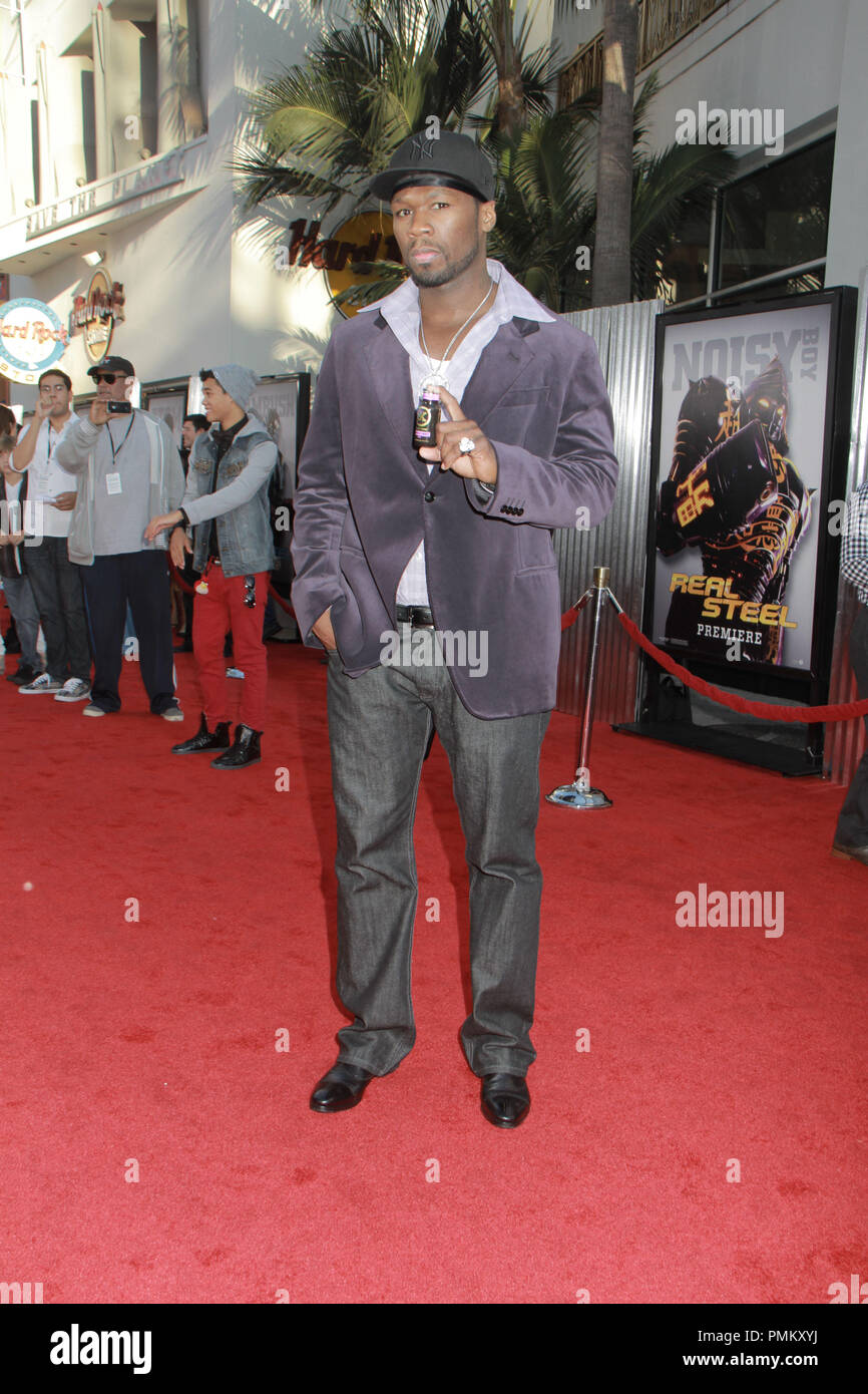 50 Cent 10/02/2011,Real Steel, premiere, Universal City Walk, Universal ...
