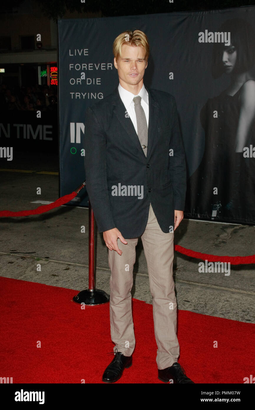 Brendan Miller at the Premiere of Regency's "In Time". Arrivals held at ...