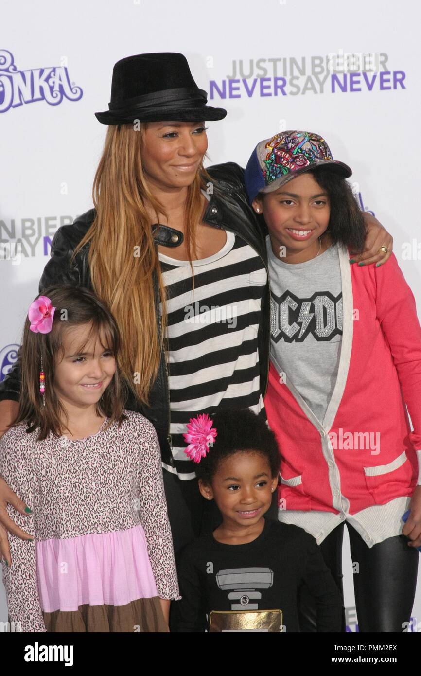 Mel B and family at the Los Angeles Premiere of Paramount Pictures ...