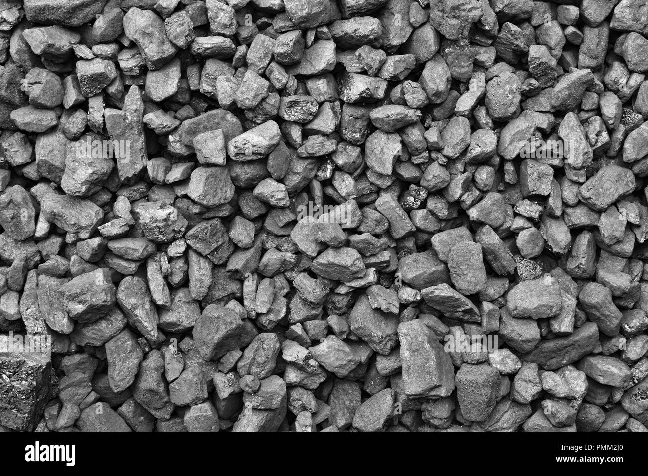 A heap of black natural coal, photo of coal mine background, texture ...