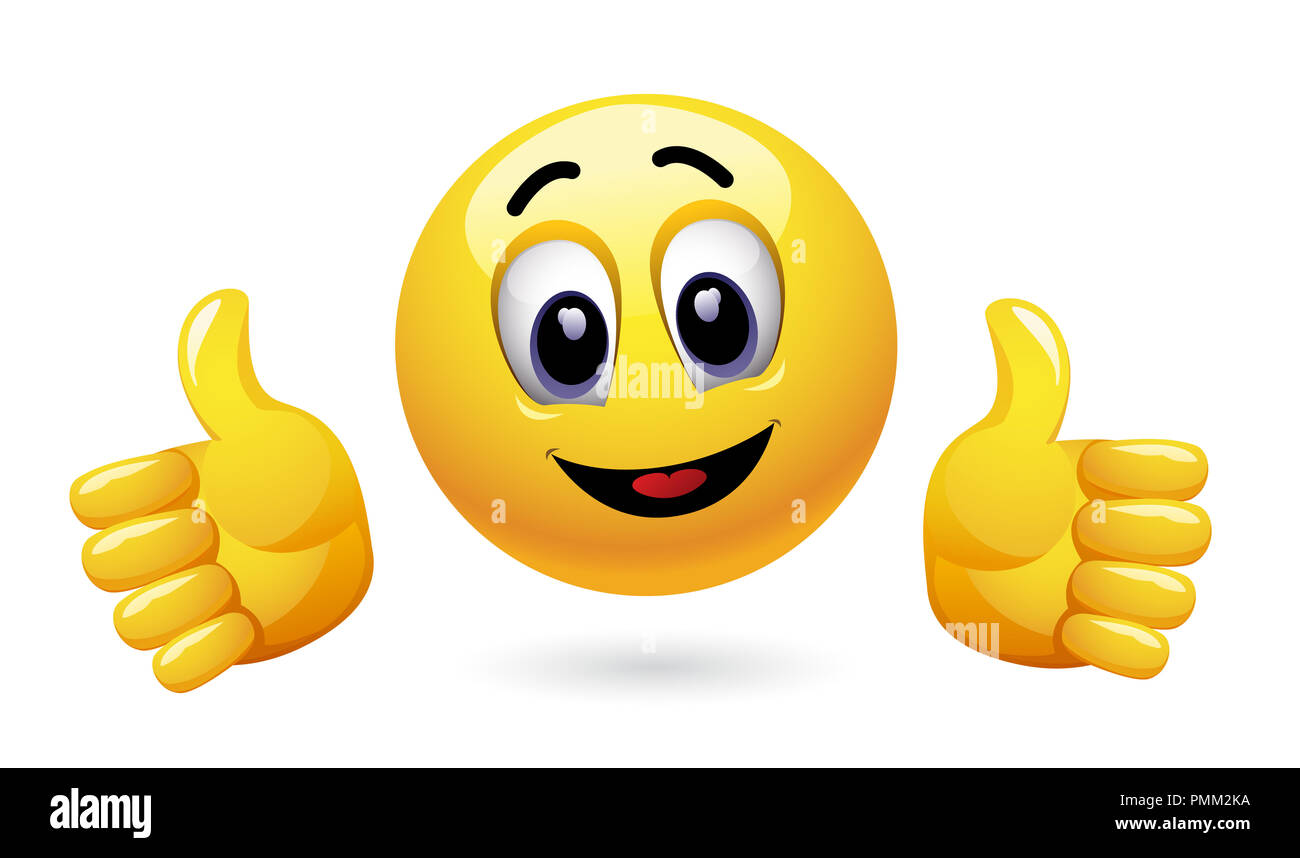 Thumbs up emoji Cut Out Stock Images & Pictures - Alamy