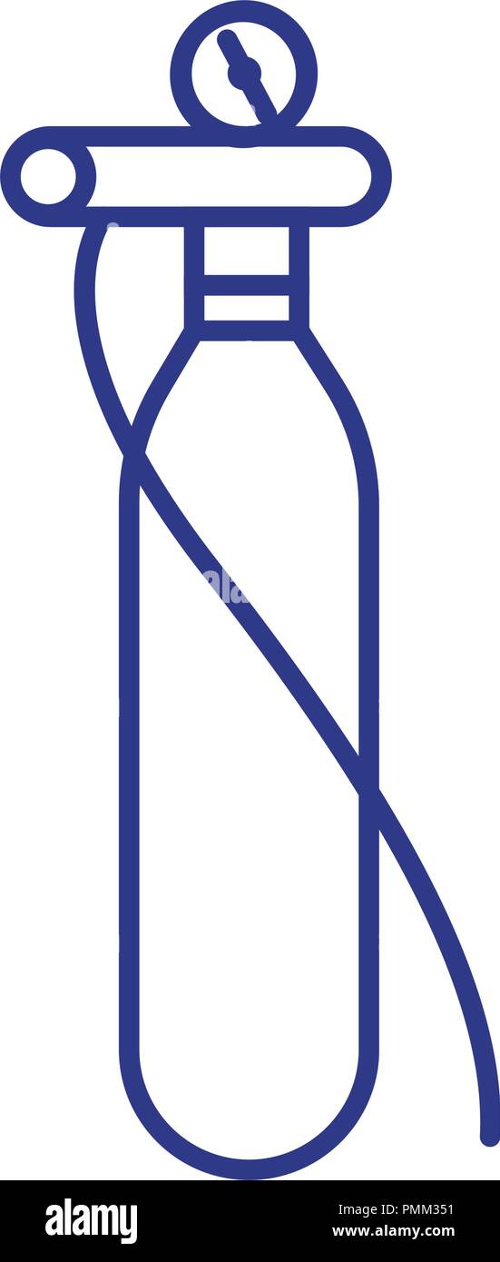 Oxygen cylinder icon vector blue Stock Vector Image & Art - Alamy