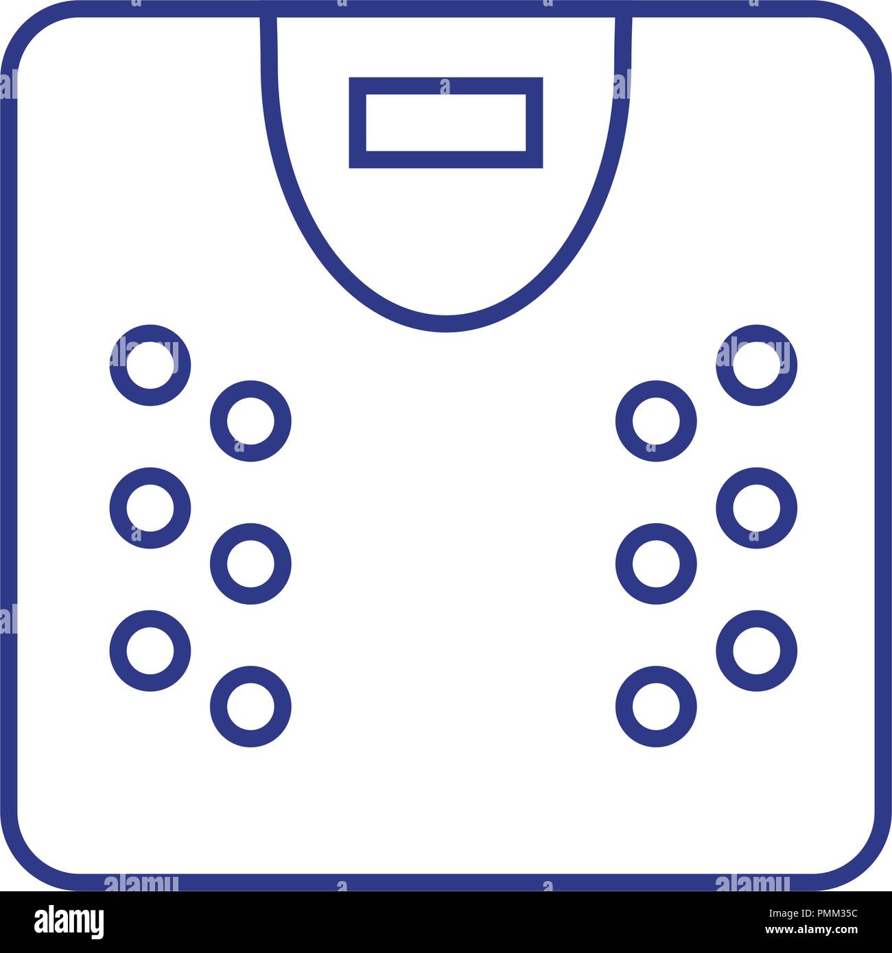 Scale icon - Outline illustration of a scale vector icon for the web ...