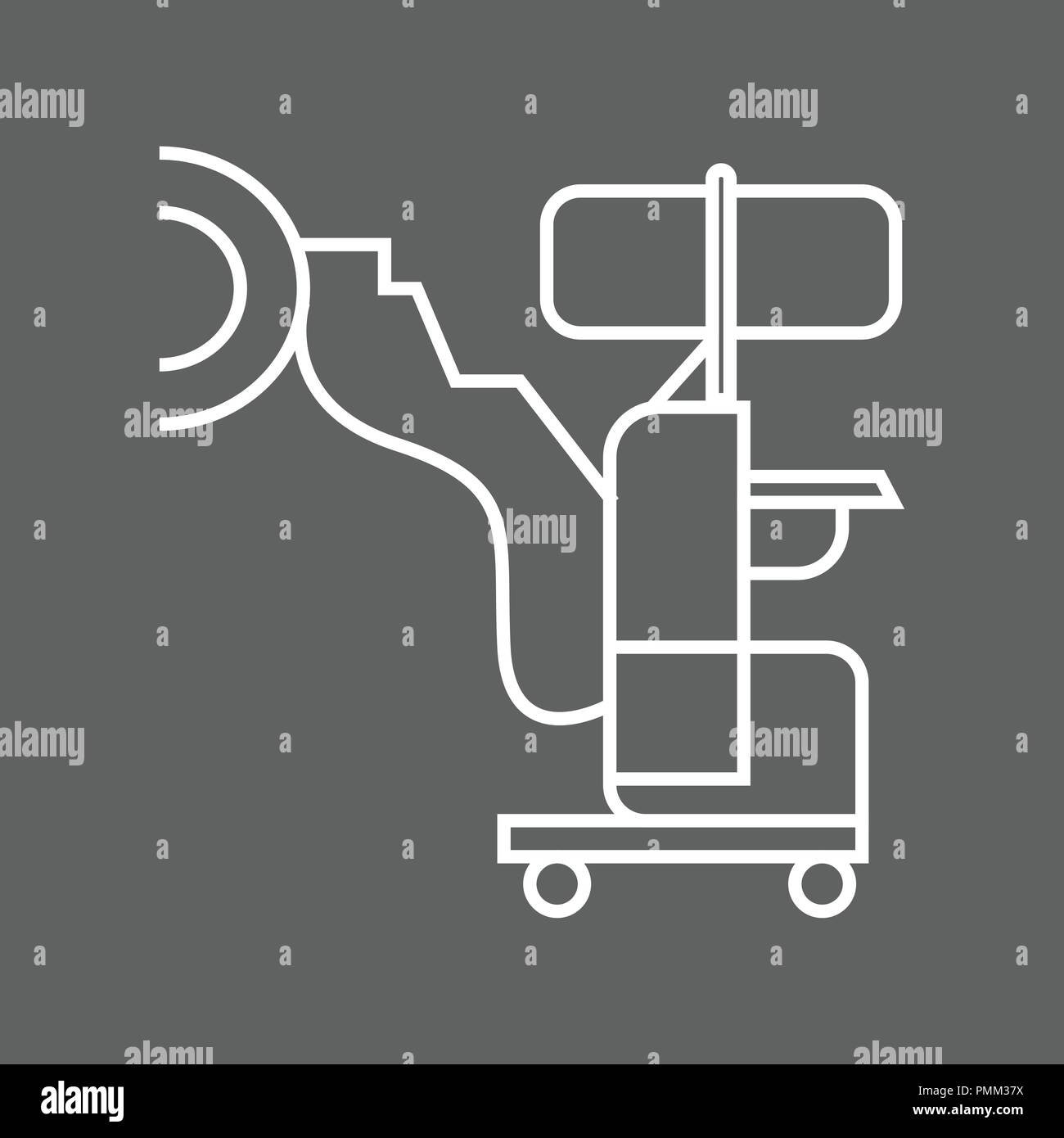 Medical robot icon, robot-assisted surgery - medical devices vector ...