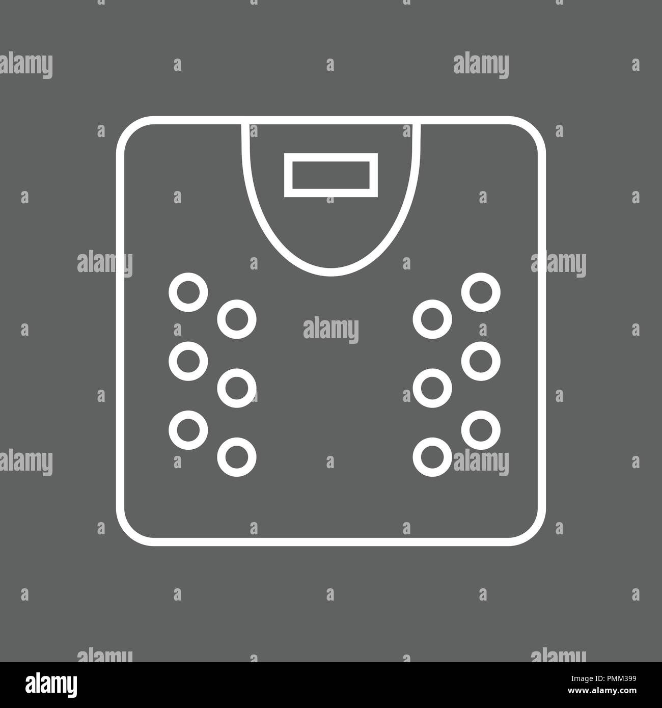Scale icon - Outline illustration of a scale vector icon for the web ...