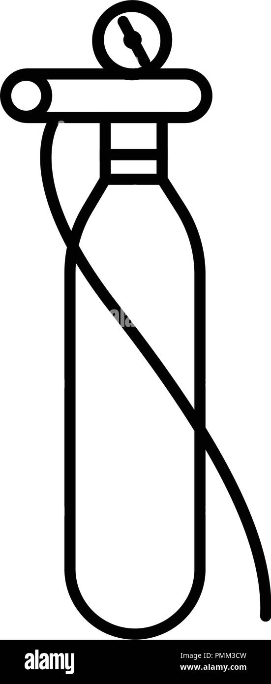 Oxygen cylinder icon vector black Stock Vector Image & Art - Alamy