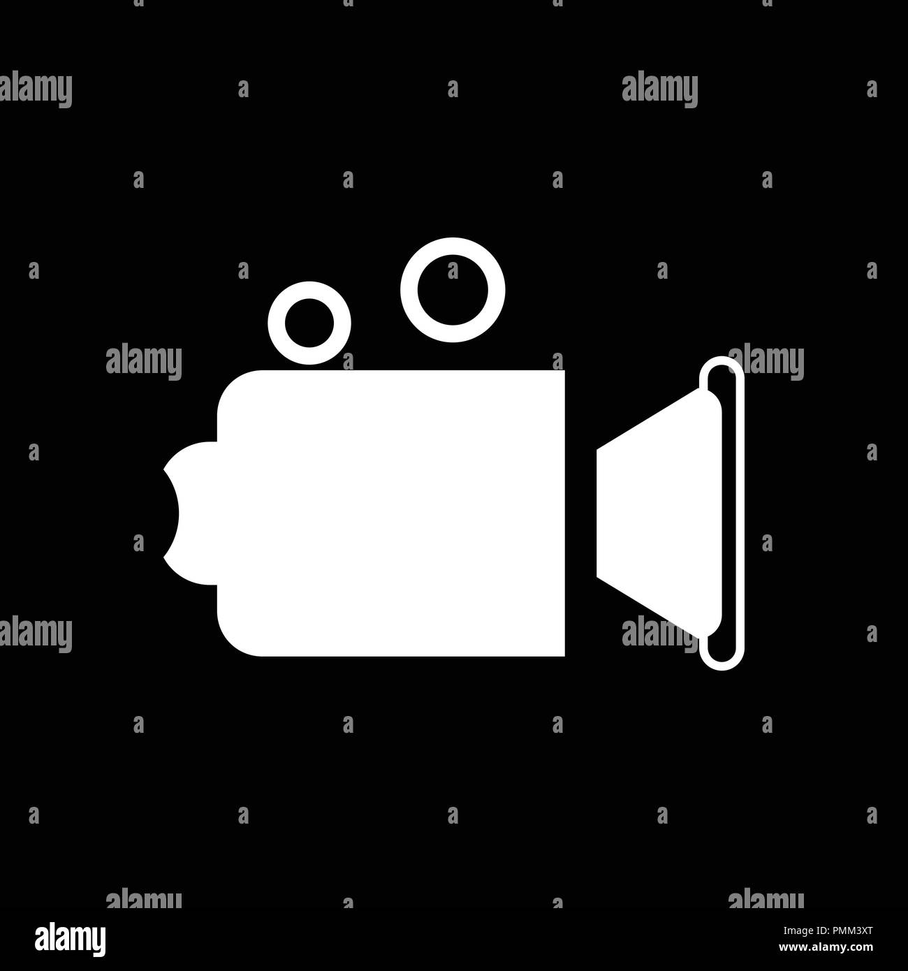 Video camera vector icon white Stock Vector Image & Art - Alamy