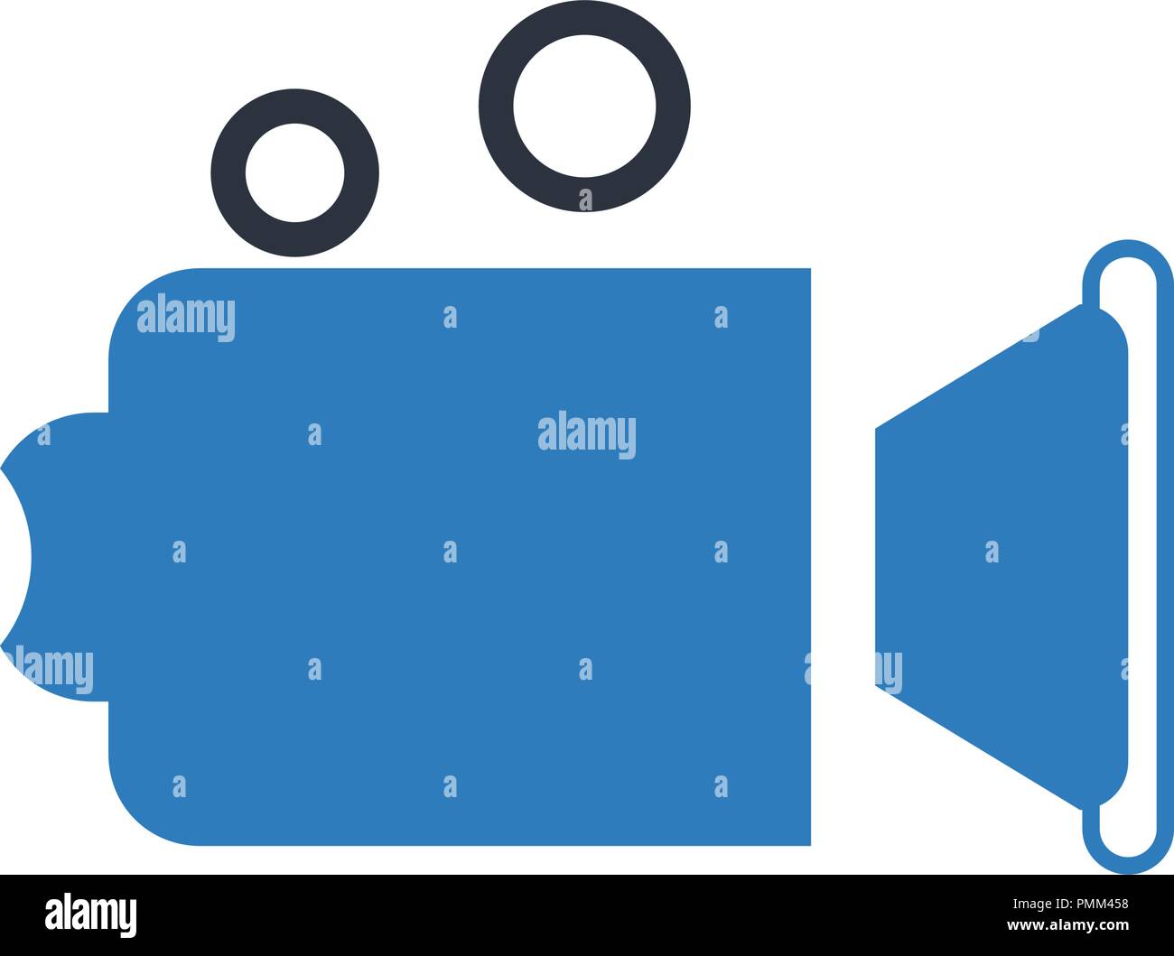 Camera icon blue Stock Vector Images - Alamy