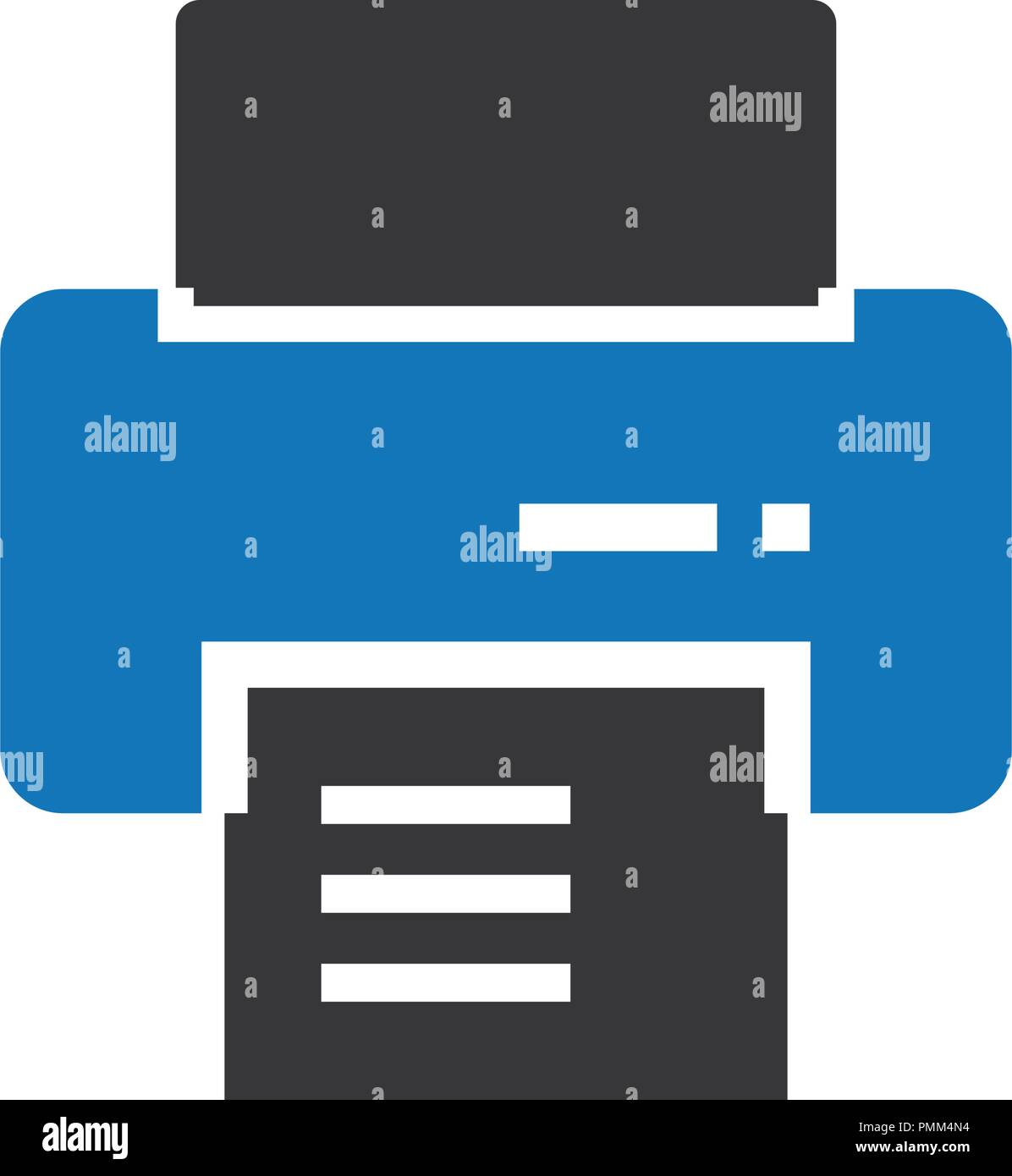 Office Printer icon vector blue Stock Vector Image & Art - Alamy