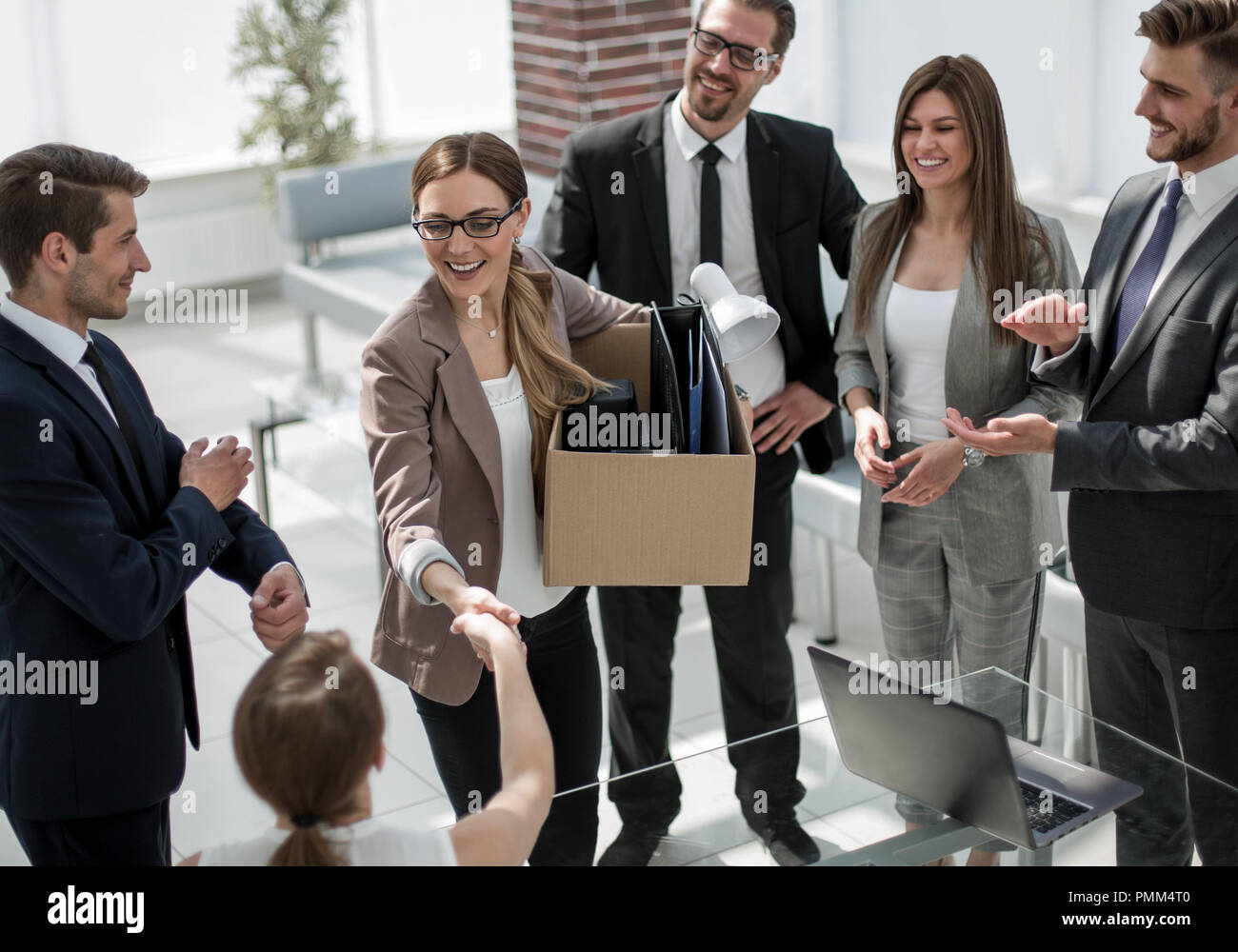 Manager meets with employee hi-res stock photography and images - Alamy