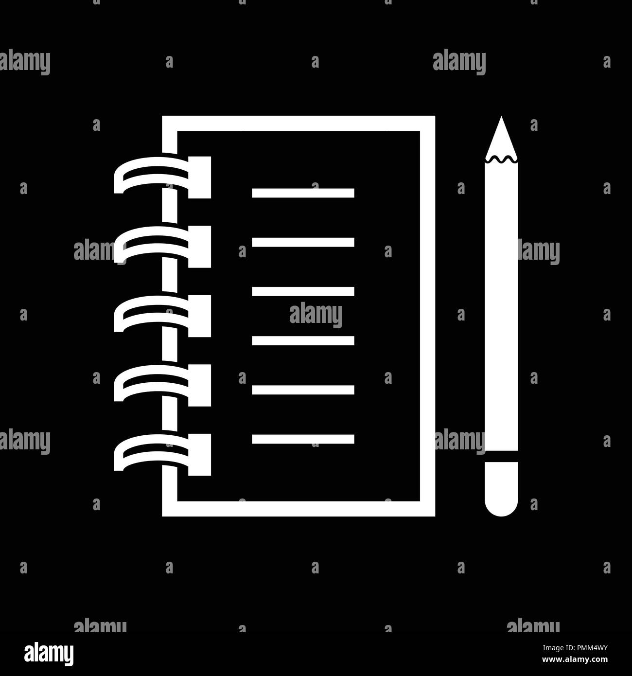 Contract signing document icon vector white Stock Vector Image & Art ...