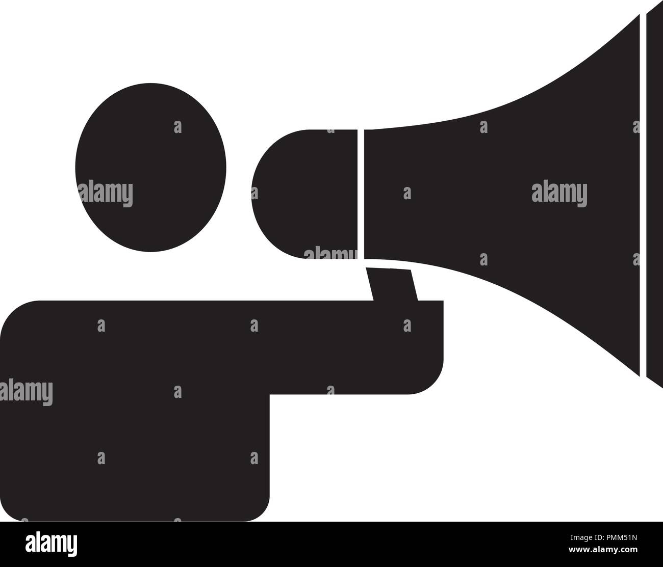 Hand microphone icon black hi-res stock photography and images - Alamy