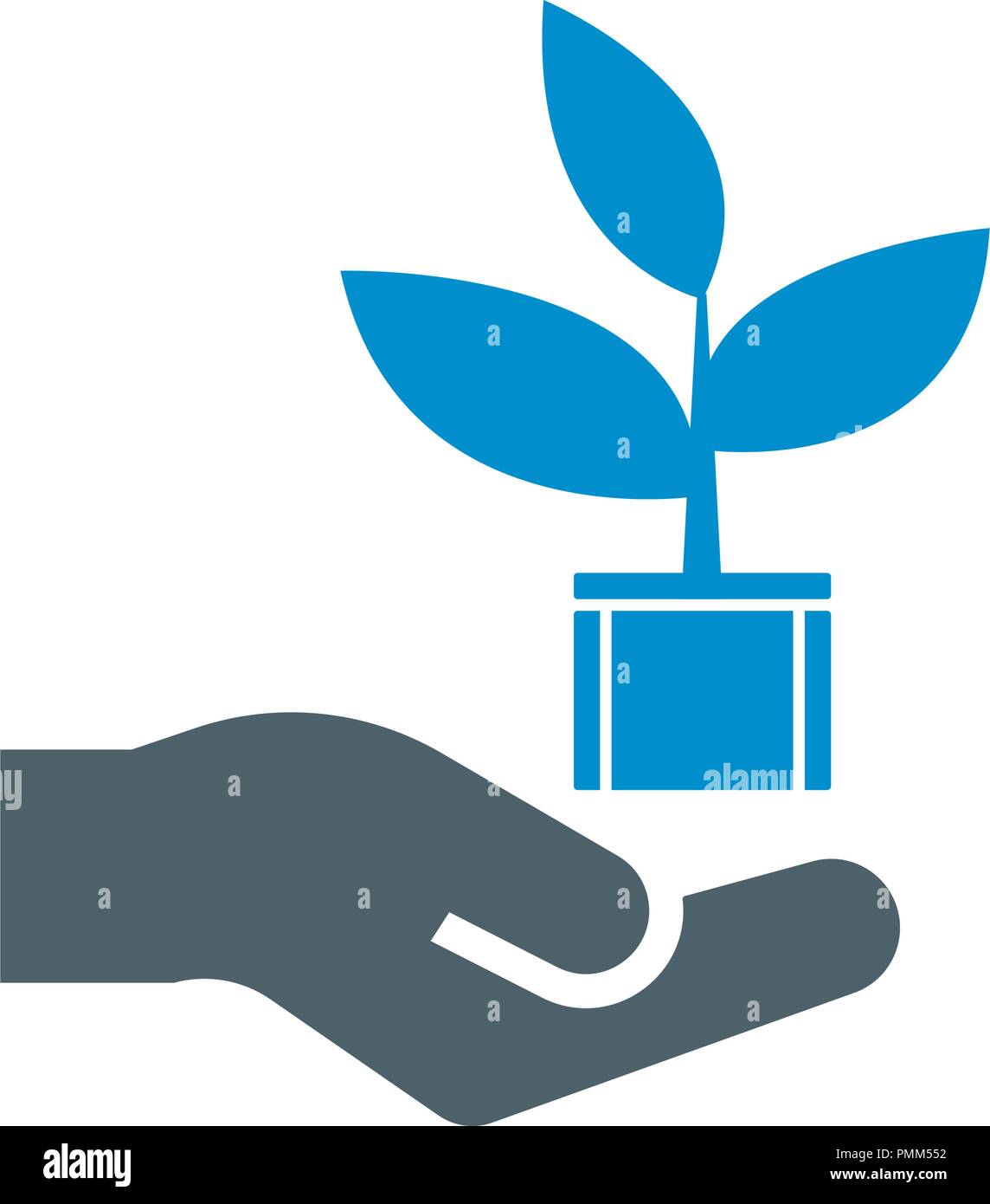 Growth concept glyph style vector icon blue Stock Vector Image & Art ...