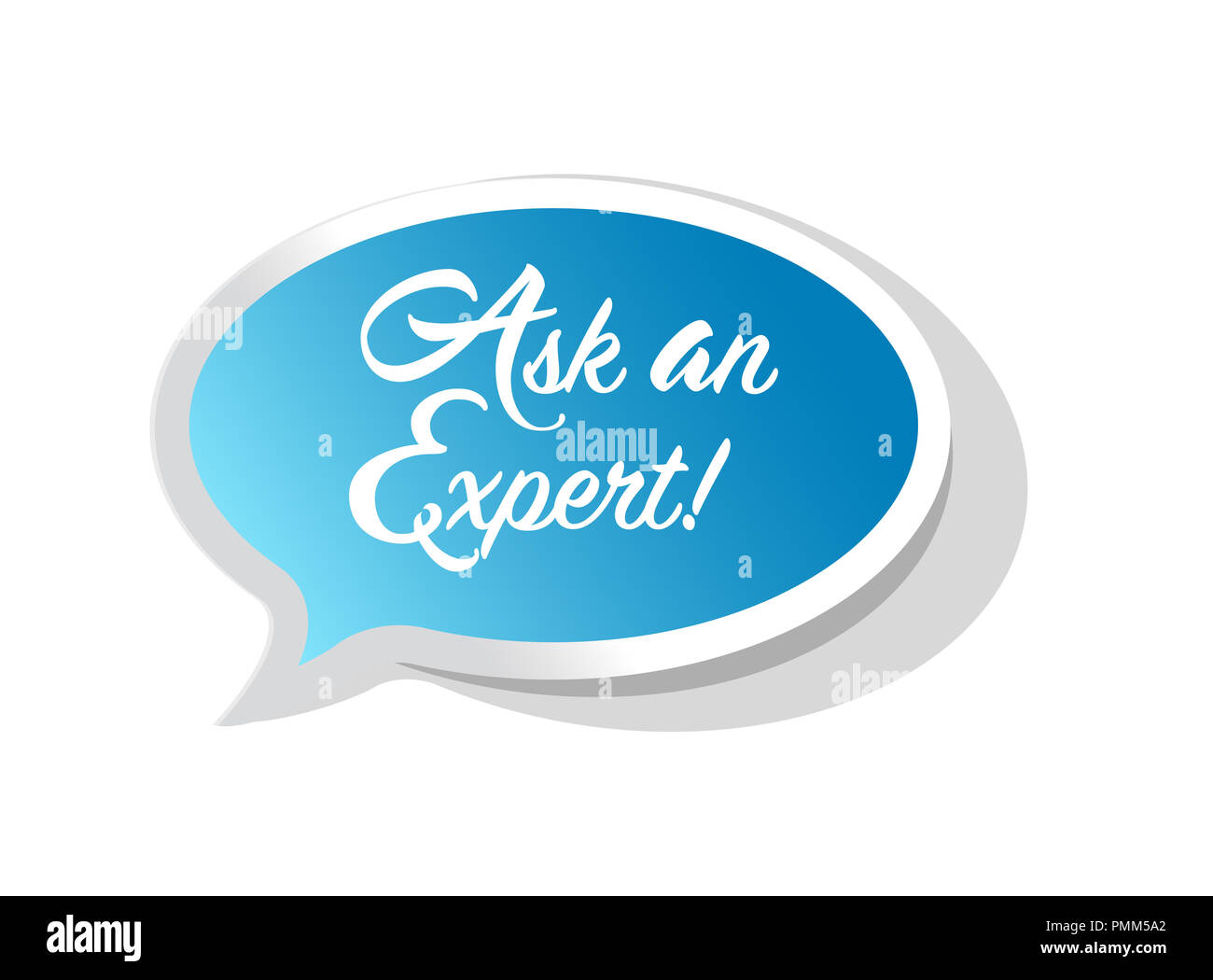 Ask an Expert communication message concept illustration over a green ...