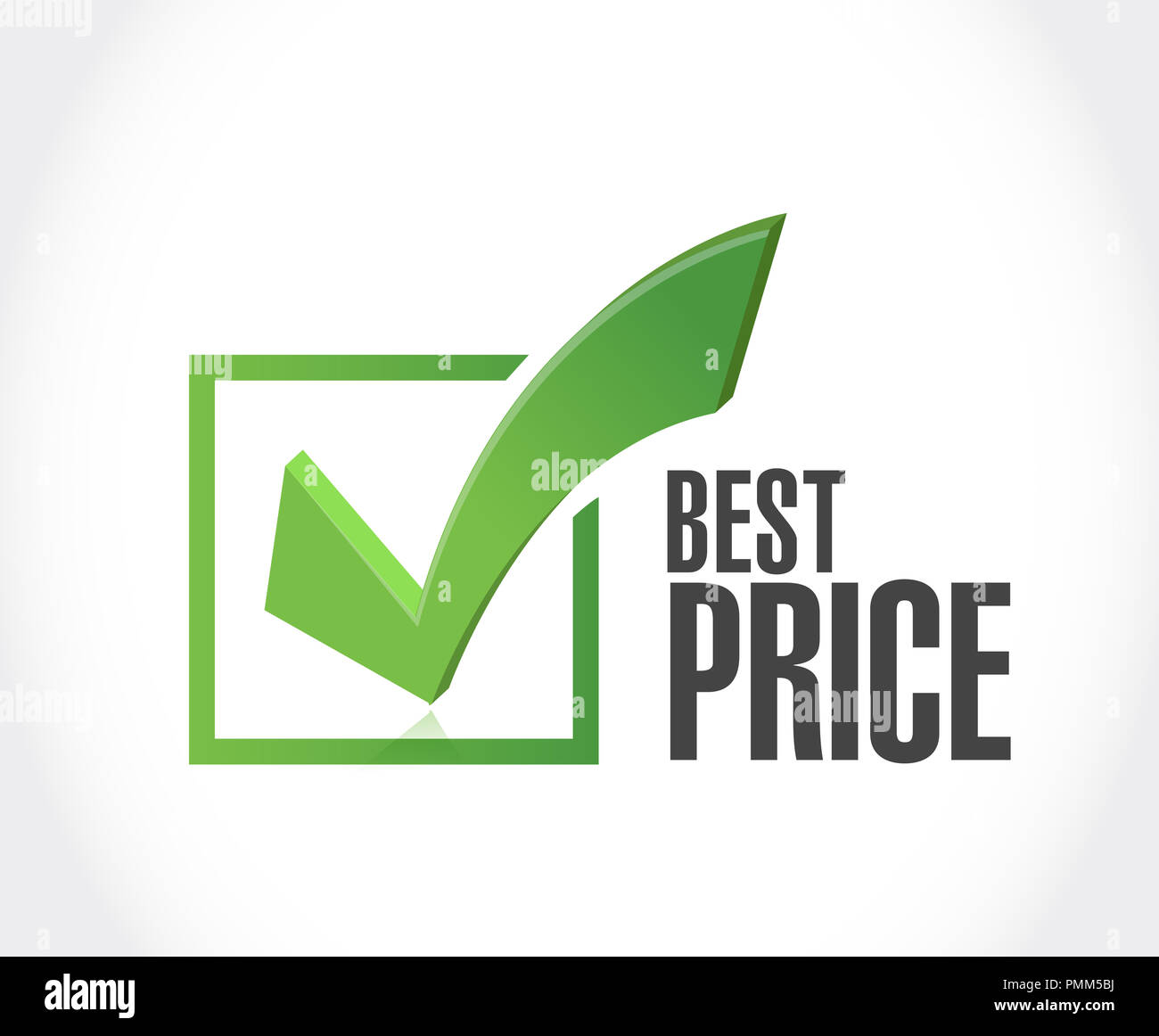 Best price check mark. illustration design over white background Stock ...