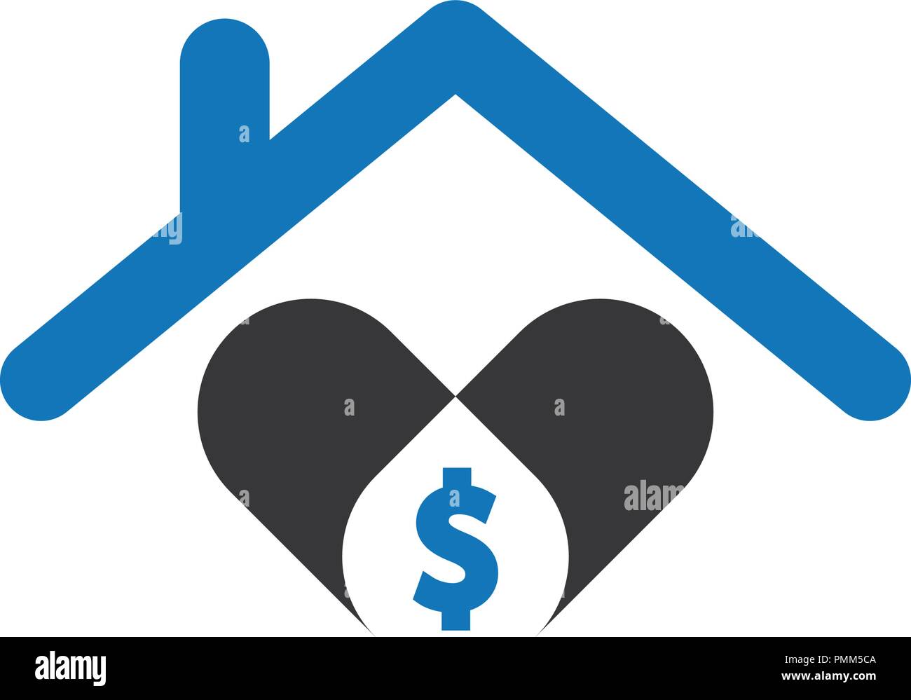 Real estate price icon vector blue Stock Vector Image & Art - Alamy