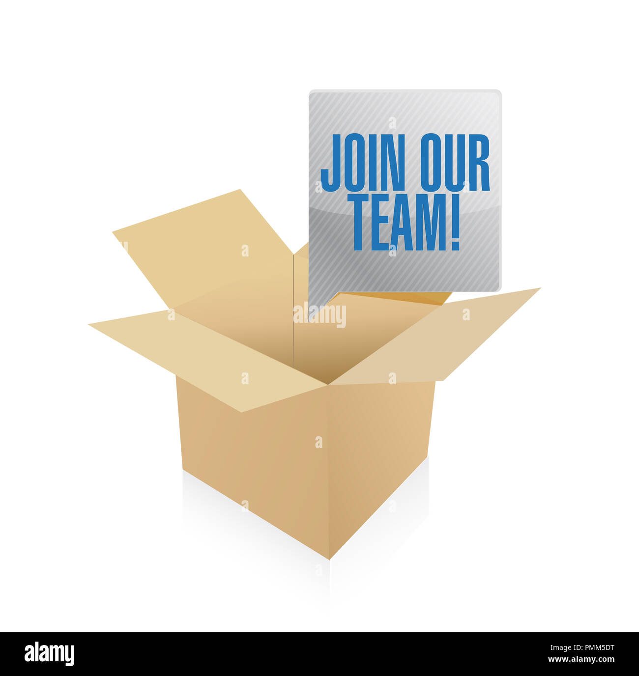join our team box message. bussiness concept illustration. isolated ...