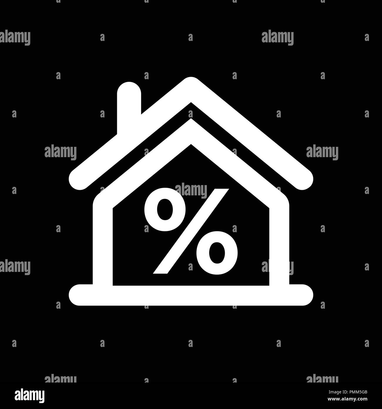 Icon discount mortgage Stock Vector Images - Alamy