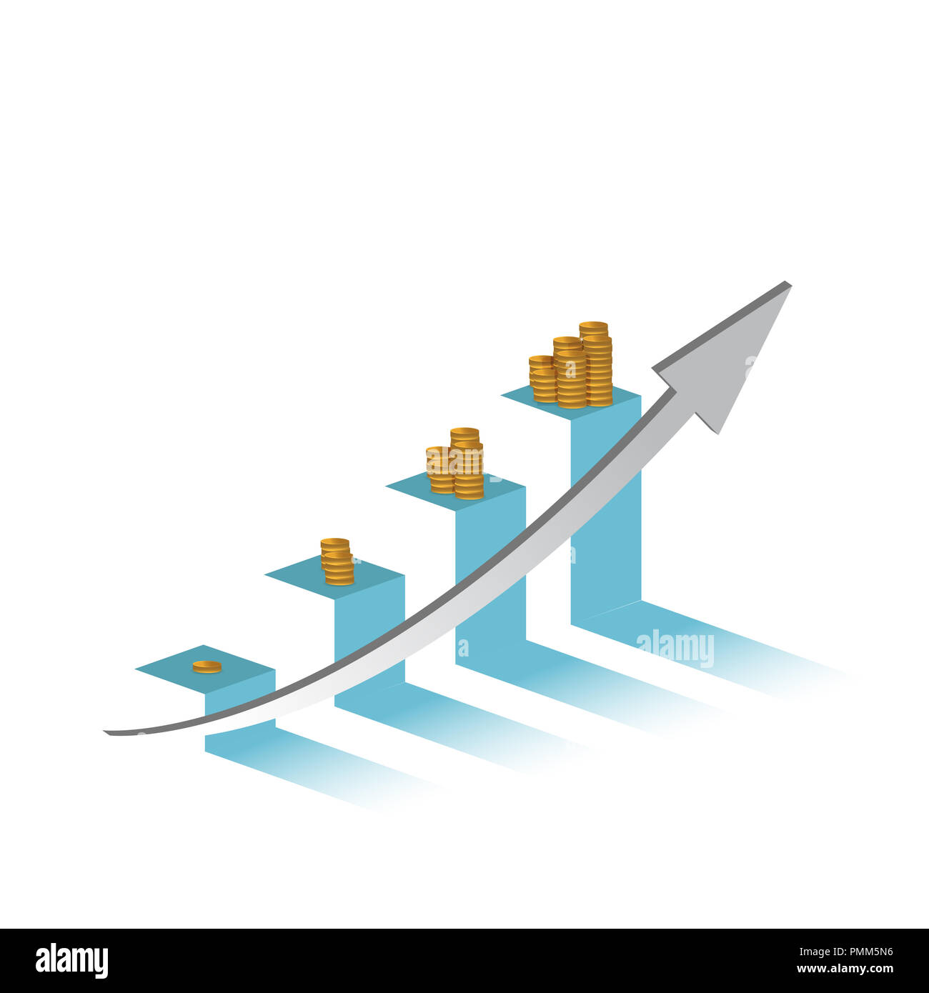 Financial target arrow hitting dollar hi-res stock photography and ...