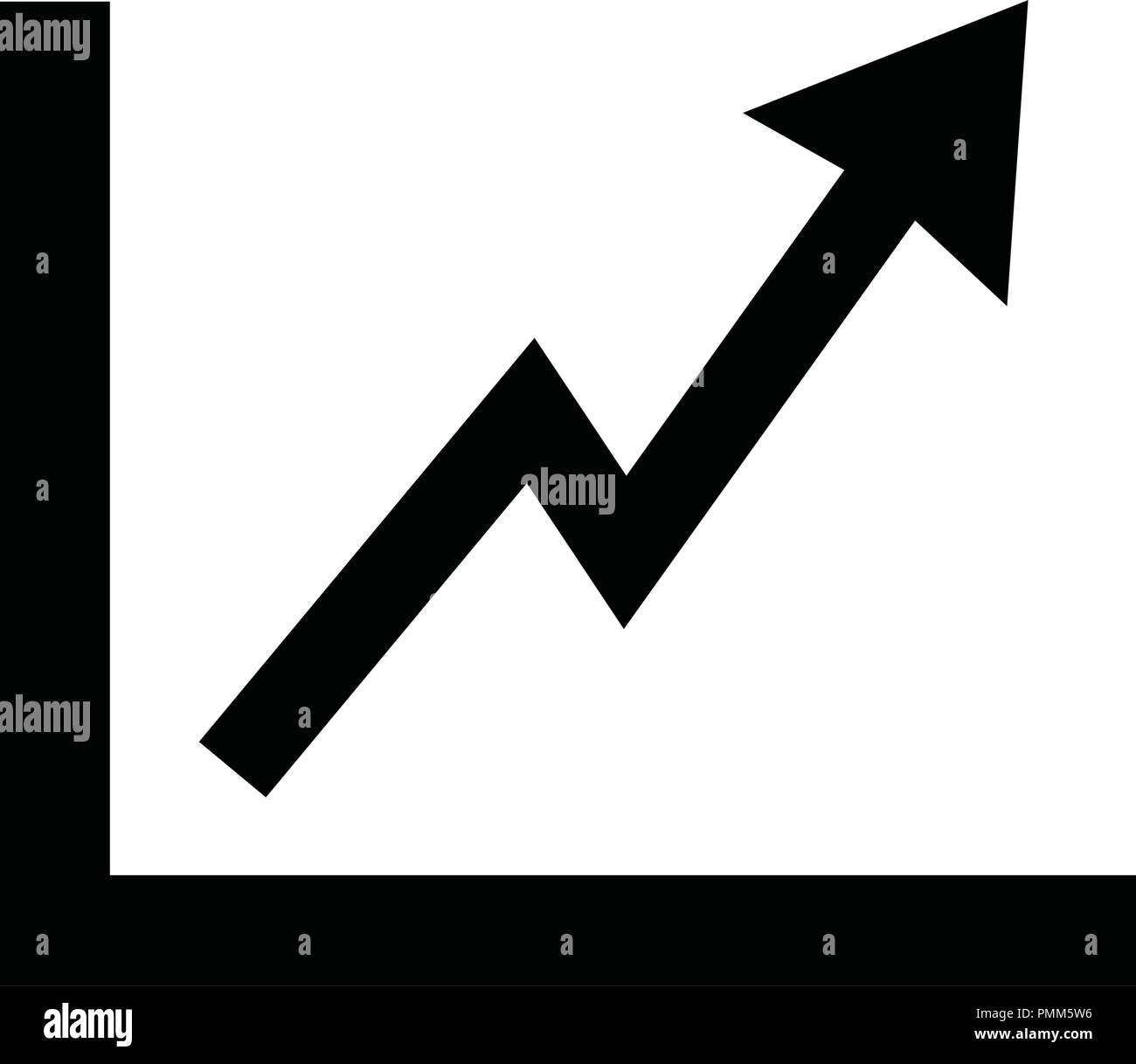Growth icon vector Stock Vector Image & Art - Alamy