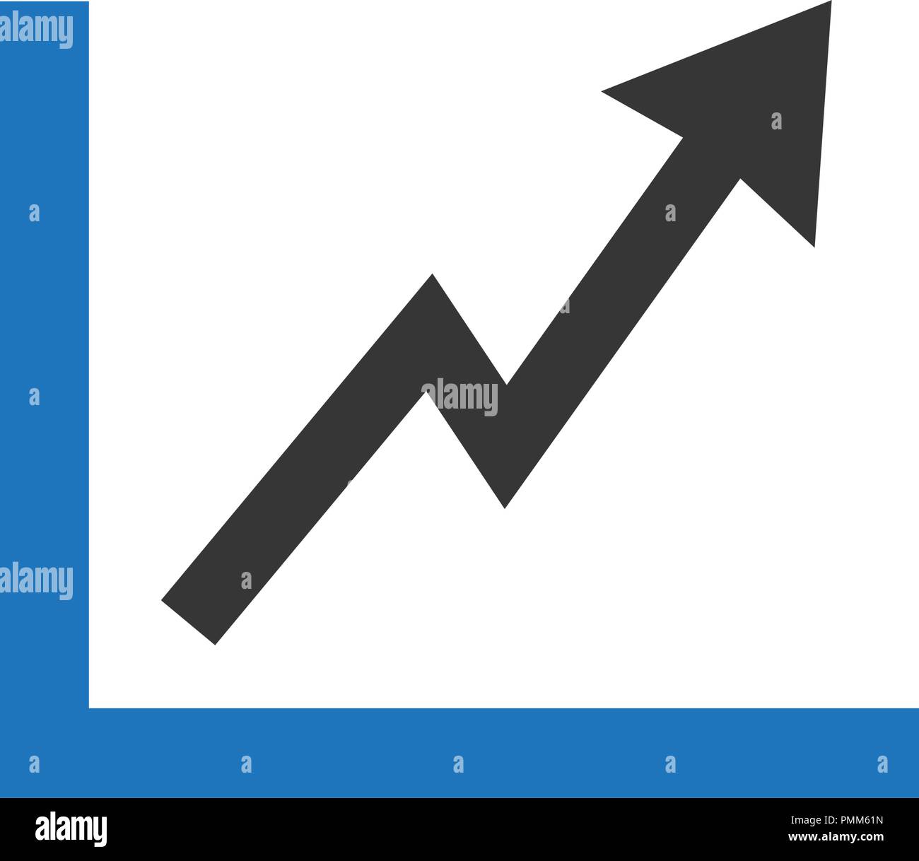 Growth icon vector Stock Vector Image & Art - Alamy